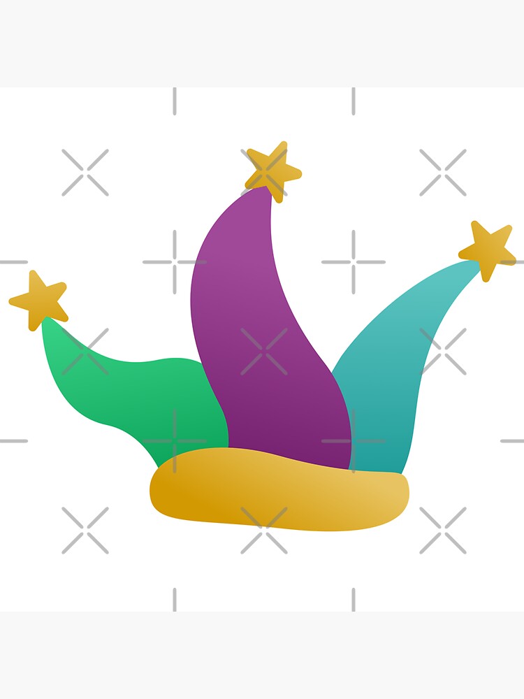 "Simple flat drawn jester hat." Sticker by Pimpaka | Redbubble
