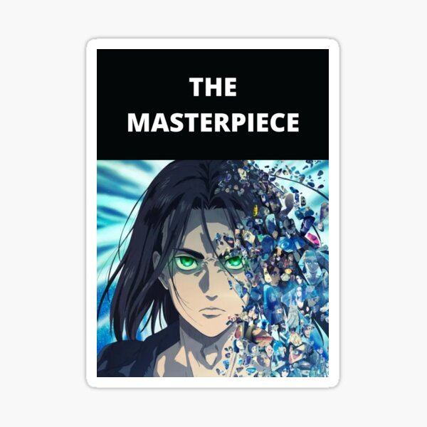 "Attack on titan poster the masterpiece" Sticker by Someguy603 | Redbubble