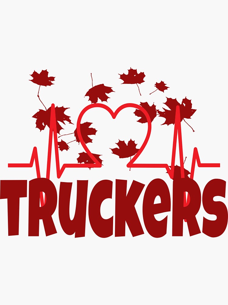 "Truckers love" Sticker by Areashor | Redbubble