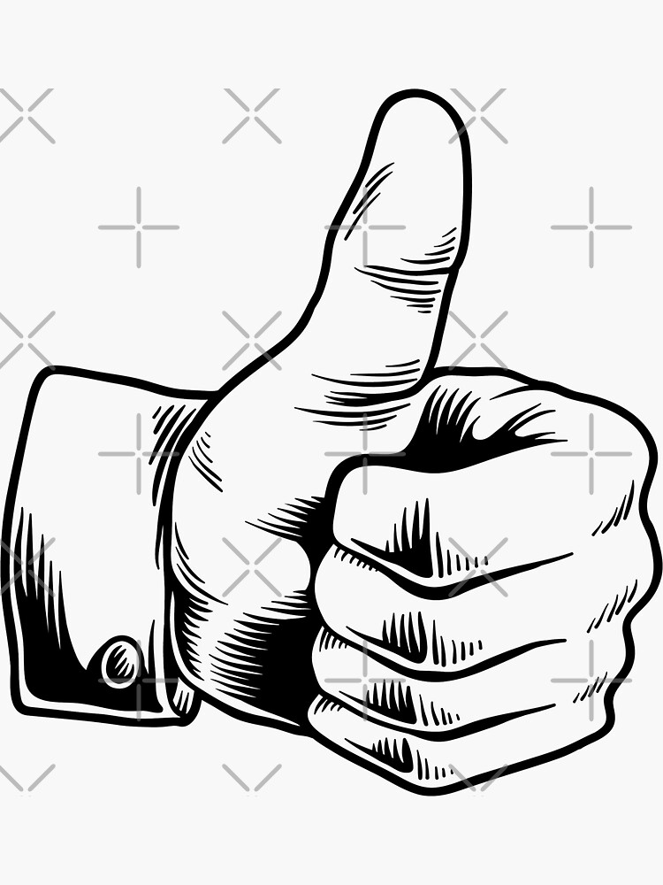 "Like Hand sign Like Facebook Like" Sticker by ItsyDesigns | Redbubble