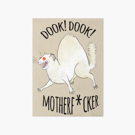 "DOOK! DOOK! albino ferret" Art Board Print by Agnogna | Redbubble