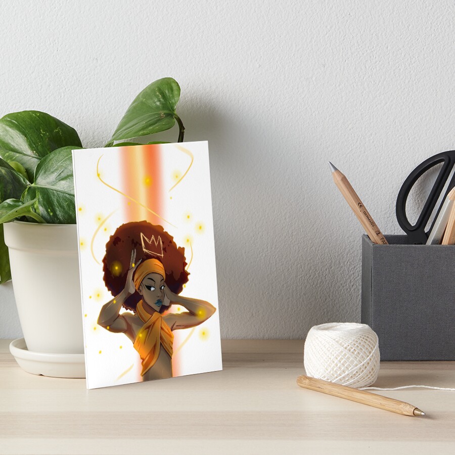 "Black girl magic" Art Board Print by almightyjanitor | Redbubble