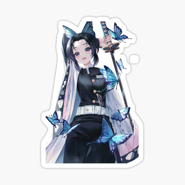 "Shinobu Kocho - Kimetsu No Yaiba" Sticker by OtakuEmporium | Redbubble