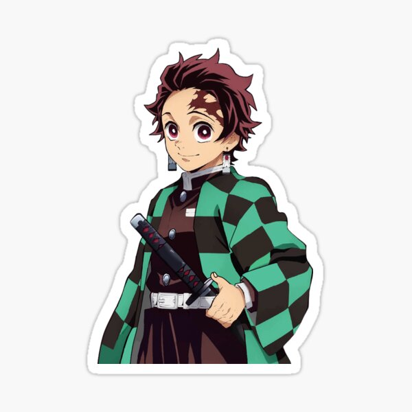 "Tanjiro Kamado - Kimetsu No Yaiba" Sticker by OtakuEmporium | Redbubble