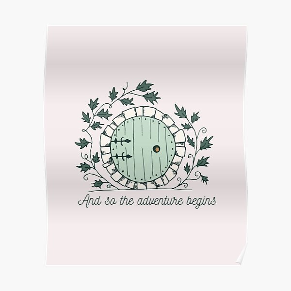 "Baggins Door with Twigs" Poster for Sale by ITsouhail | Redbubble