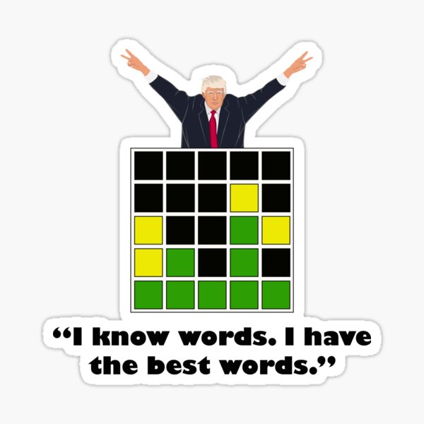 "I know words. I have the best words - black text" Sticker for Sale by ...