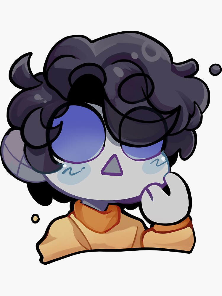 "GHOSTBUR COLLECTION-chibi face" Sticker for Sale by lillastarr | Redbubble