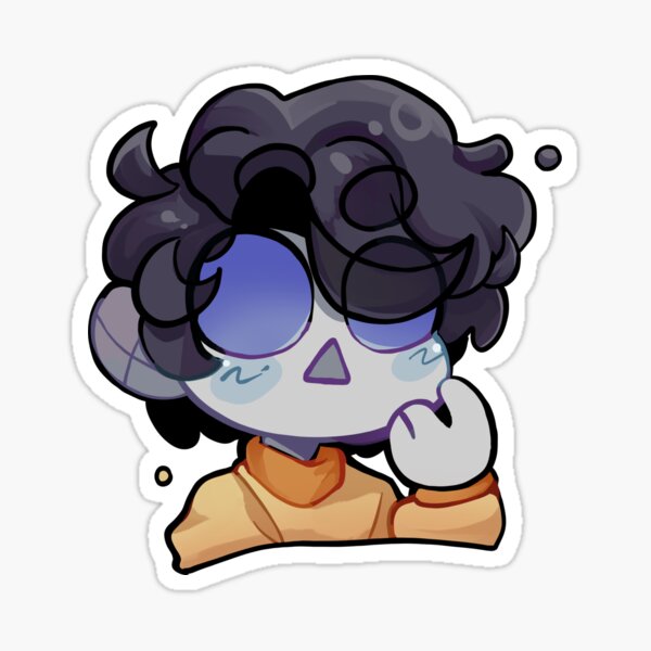 "GHOSTBUR COLLECTION-chibi face" Sticker for Sale by lillastarr | Redbubble