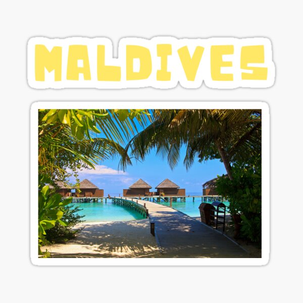 "Maldives Cute Islands " Sticker by sapj27 | Redbubble