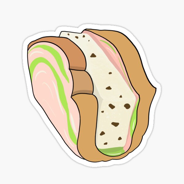 "Ice Cream Sandwich " Sticker for Sale by Brynn Hansen | Redbubble
