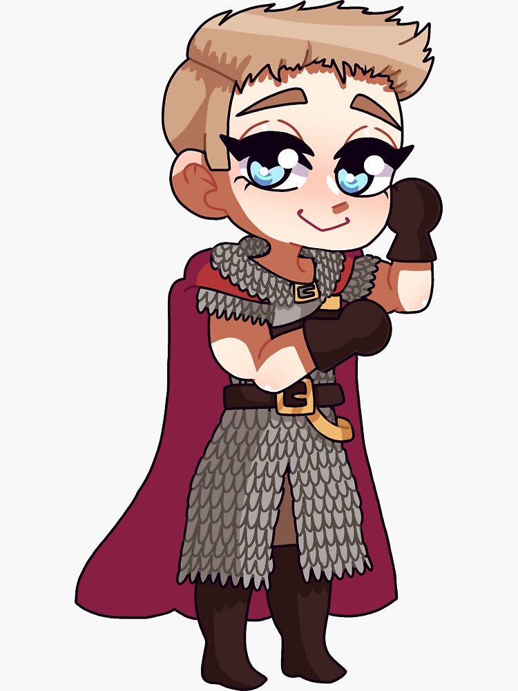 "Merlin - Sir Percival Chibi" Sticker for Sale by Mirukimoo | Redbubble