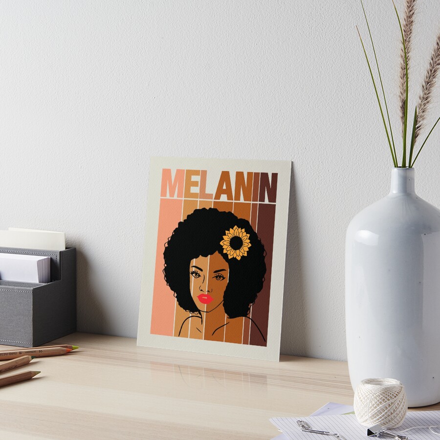 Melanin Afro Woman Shades Drippin Melanin Poppin Black Girl Magic