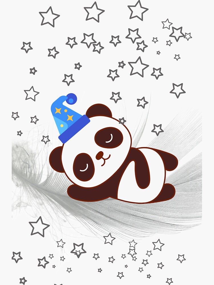 "Sleepy Panda" Sticker by Love2Play89 | Redbubble