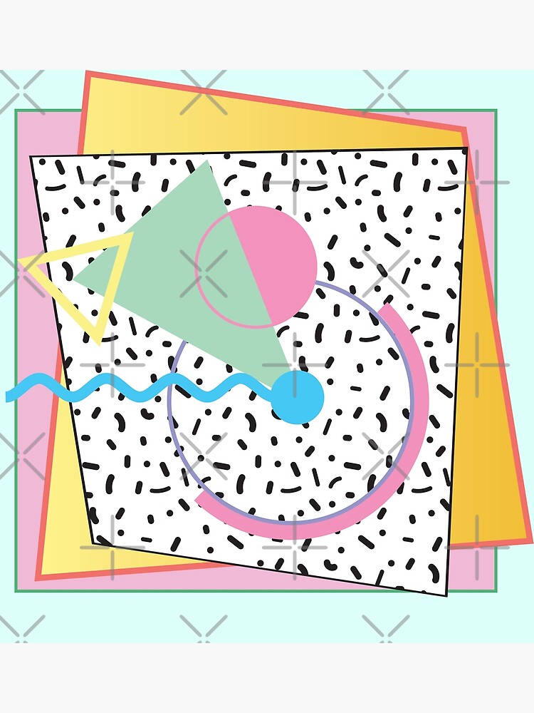 "80s 90s Aesthetic Memphis Style Design by HypeMode" Poster for Sale by ...