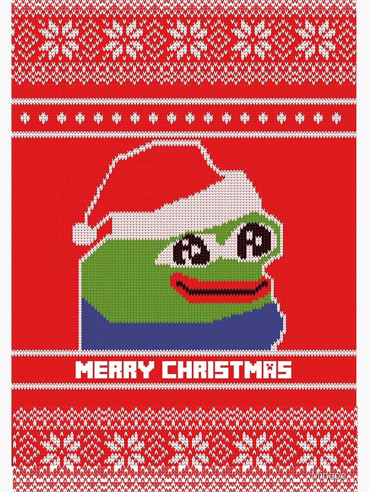 "Christmas Peepo" Sticker by Minape | Redbubble