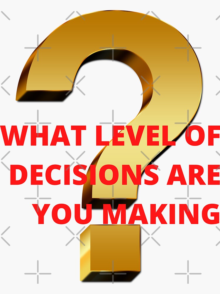 "Decision making" Sticker by Sugar2104 | Redbubble