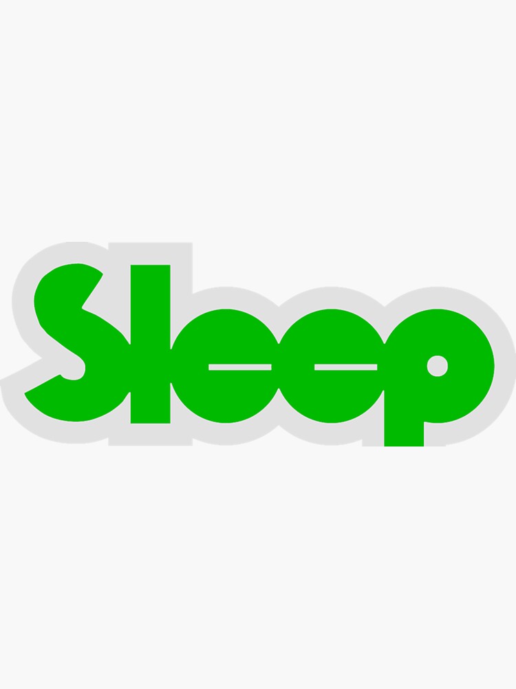 "Sleep Band Logo Sticker" Sticker by helenarroy | Redbubble