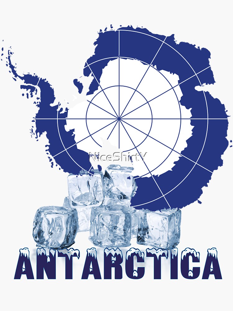 "Antarctica" Sticker by NiceShirtY | Redbubble