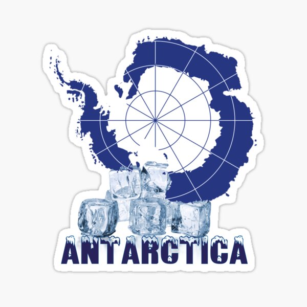 "Antarctica" Sticker by NiceShirtY | Redbubble