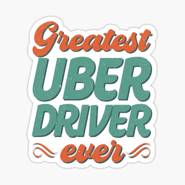 "Uber Driver" Sticker by RetroSentio | Redbubble