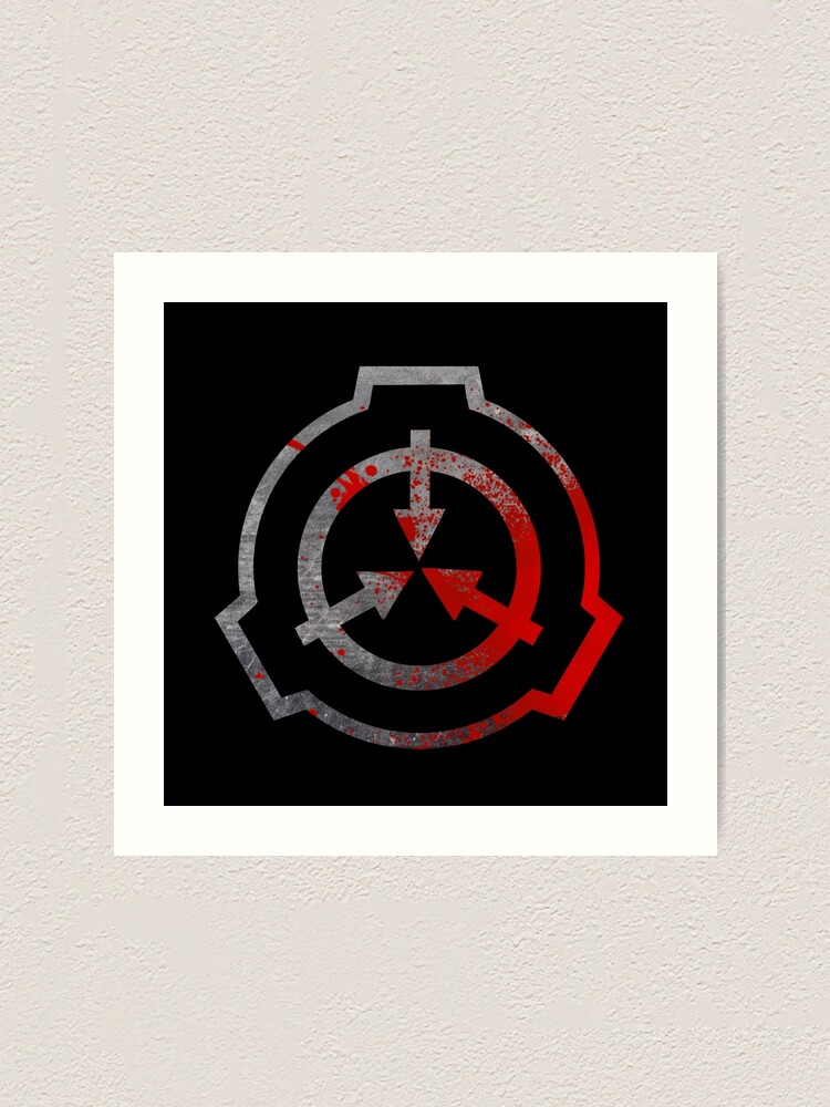 "SCP Foundation Blood Splattered Logo (Metal)" Art Print for Sale by ...