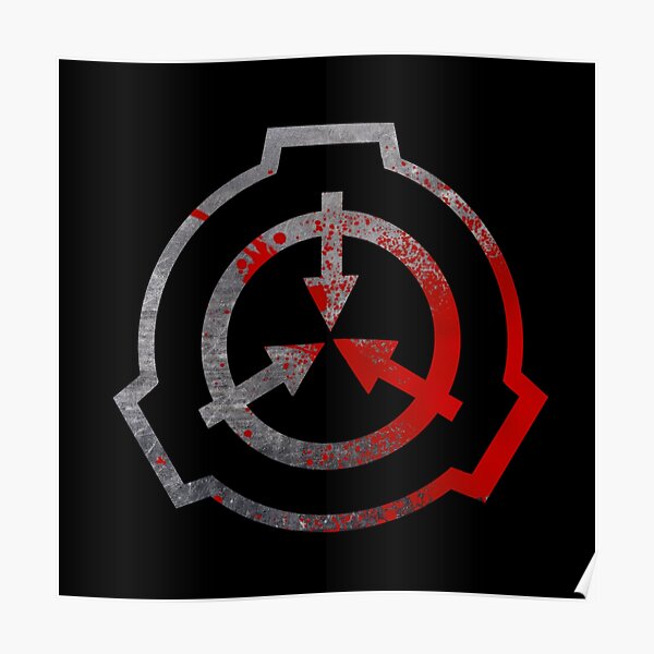 "SCP Foundation Blood Splattered Logo (Metal)" Poster by AvisEPICSWAG ...