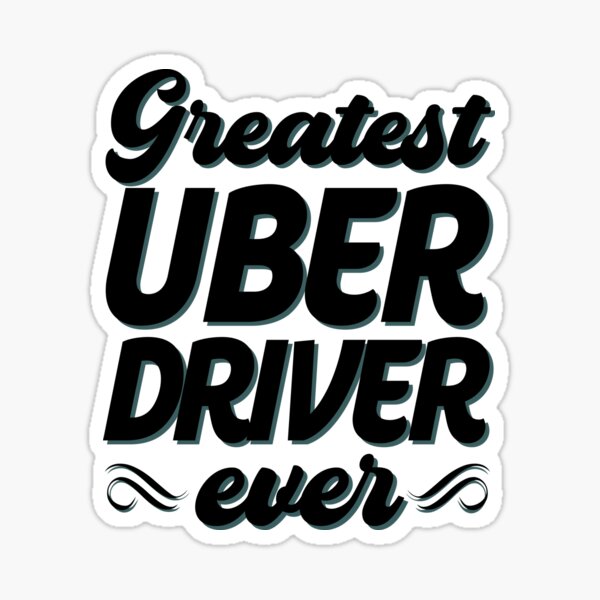 "Uber Driver" Sticker by RetroSentio | Redbubble