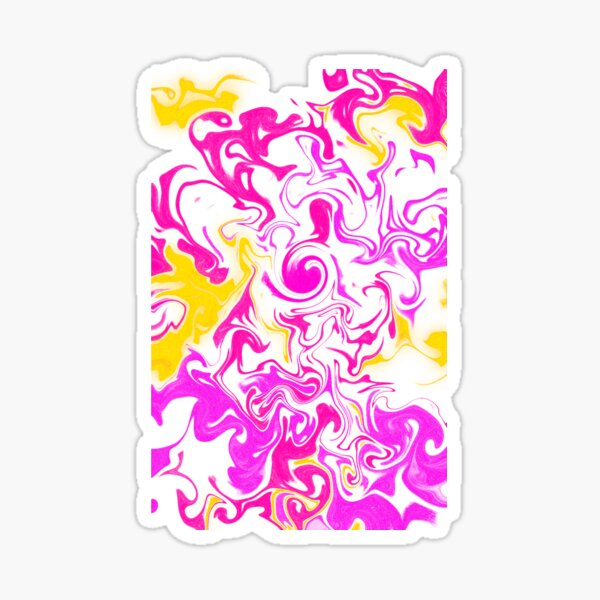 "Nuclear Liquid Swirl Modern Contemporary Abstract" Sticker by ...