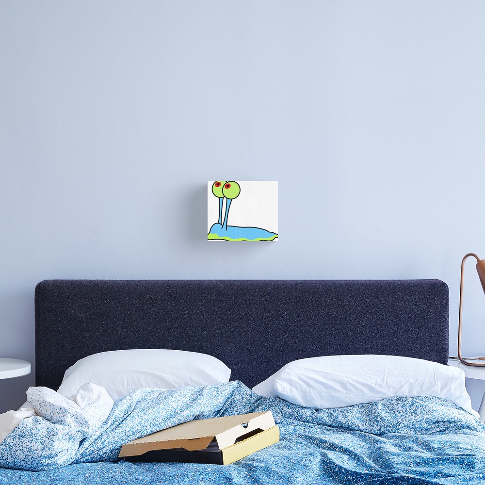 Gary Without His Shell Meme Spongebob Cursed Meme Canvas Print By Aliceinmemeland Redbubble