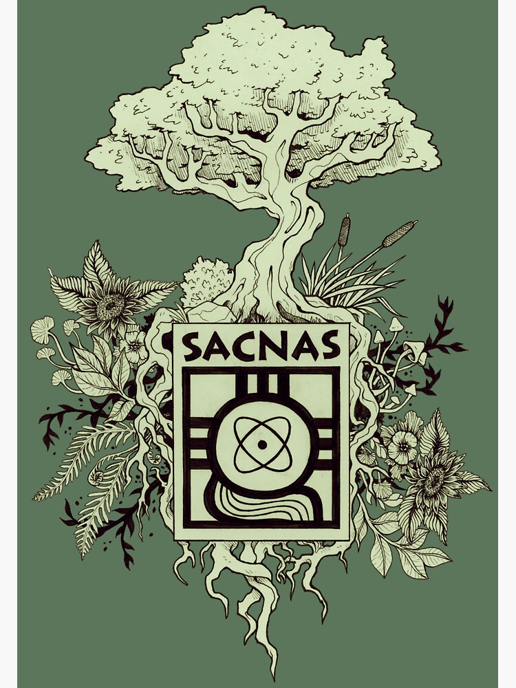 "SACNAS colored" Sticker for Sale by VolatileWolf | Redbubble