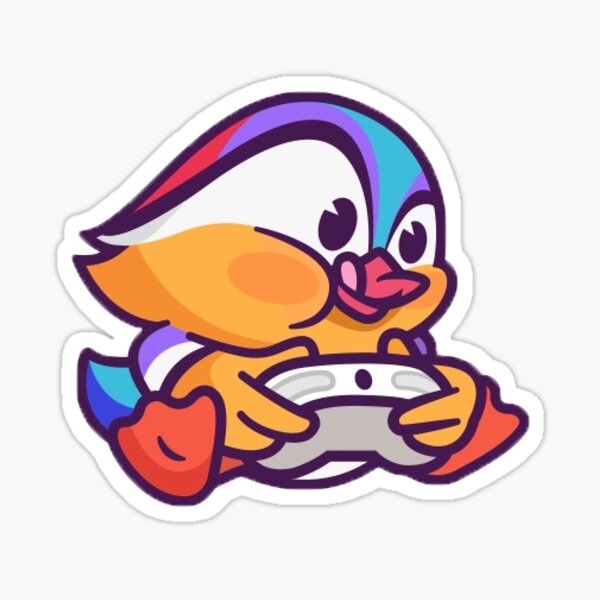 "Gamer bird" Sticker for Sale by markke | Redbubble