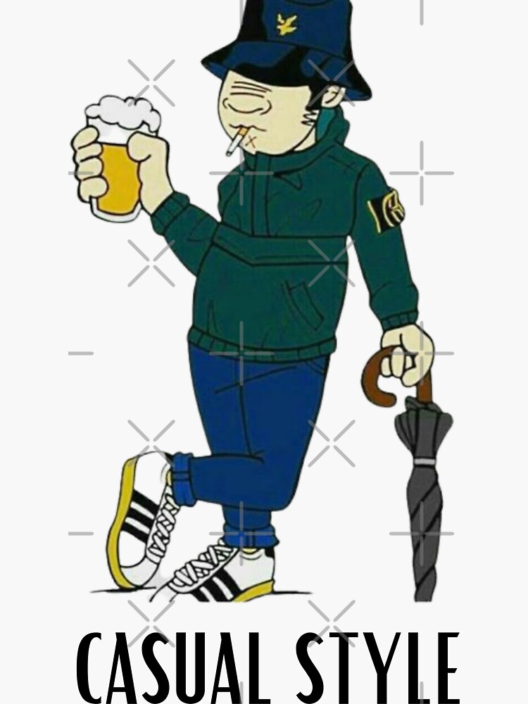 " Awaydays Casual style Ultras" Sticker by Bravery09 | Redbubble