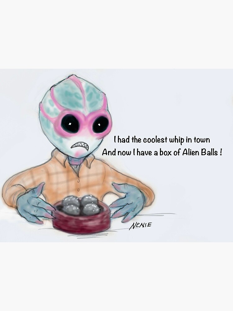 "Resident Alien Balls" Sticker for Sale by Neniewalker | Redbubble