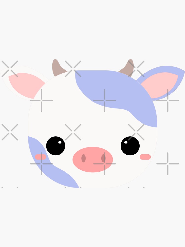 "Purple Cow" Sticker by iloveyousomochi | Redbubble