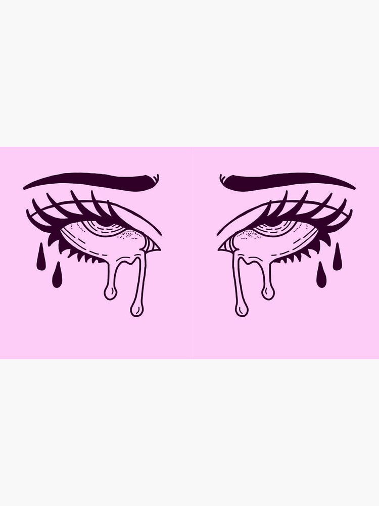 "Crying eyes " Sticker by FAZstore | Redbubble