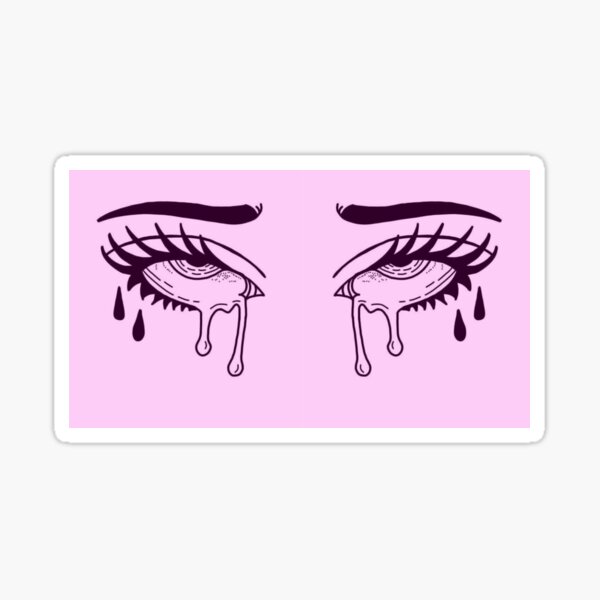 "Crying eyes " Sticker by FAZstore | Redbubble