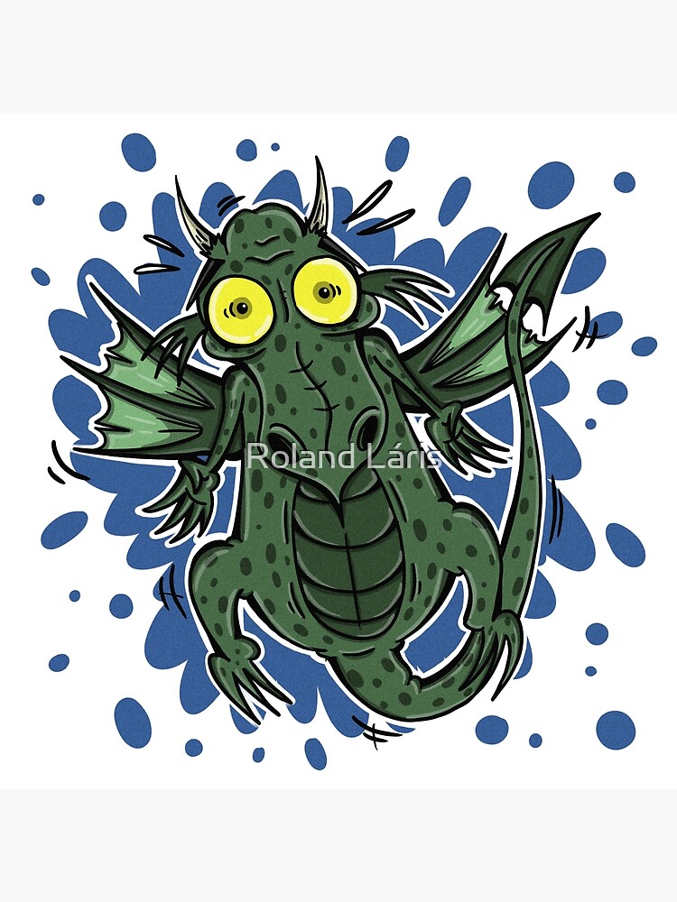 "Dragon cartoon" Poster for Sale by Larisokk | Redbubble