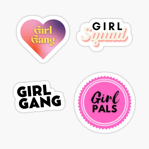 "Girl Gang Bundles " Sticker by Texterous | Redbubble