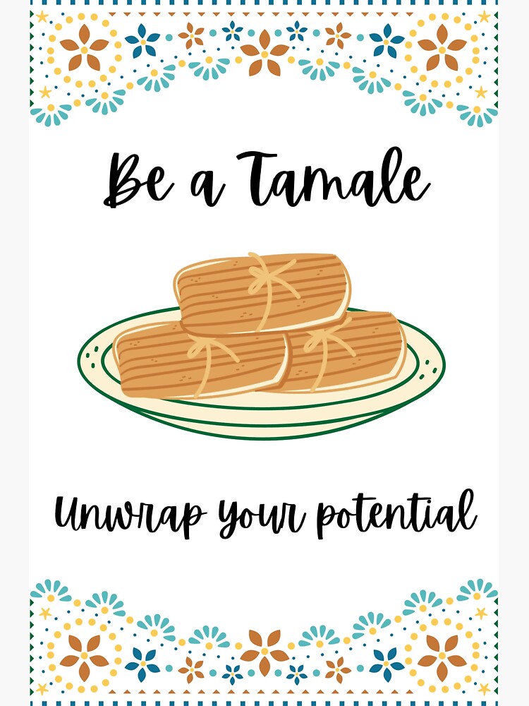 "Mexican Motivational Tamale Design" Sticker for Sale by mdcprints ...