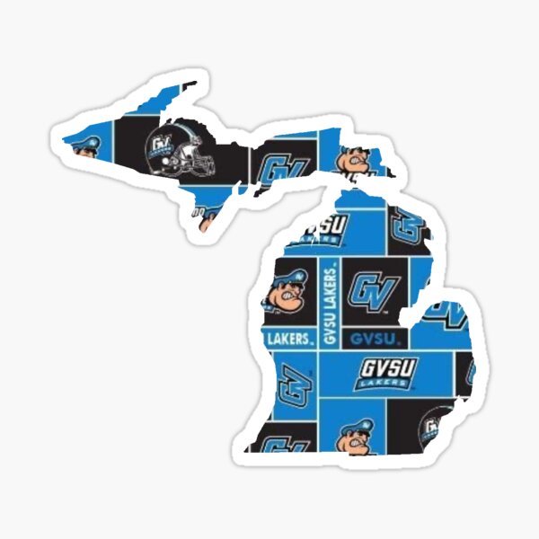 "GVSU Michigan Outline" Sticker by camilleannmarie | Redbubble