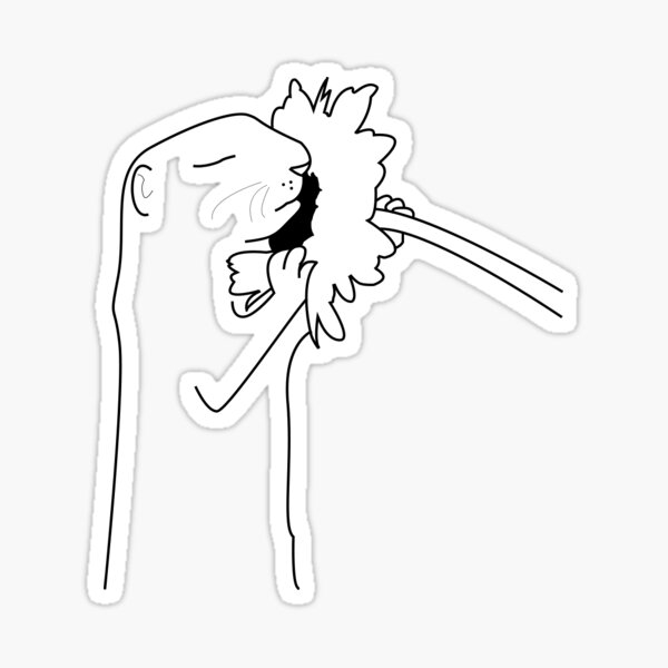 "Nature lover squirrel meme" Sticker by dailyrodents | Redbubble