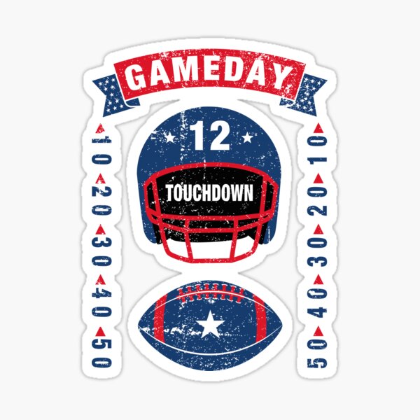 Pegatina «Touchdown del día del partido de fútbol americano - MEJOR ...