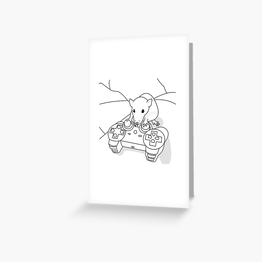 "gamer rat meme" Greeting Card by dailyrodents | Redbubble