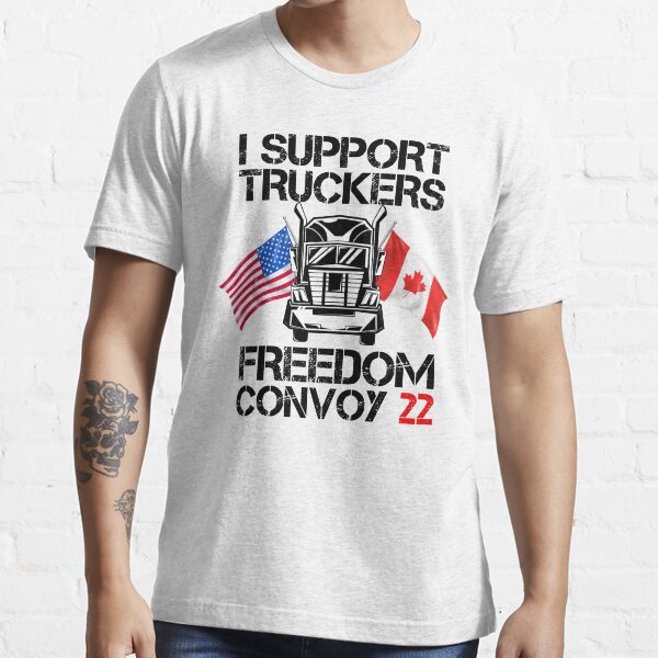 "I Support Truckers Freedom Convoy 2022 - Mandate Freedom" T-shirt for ...