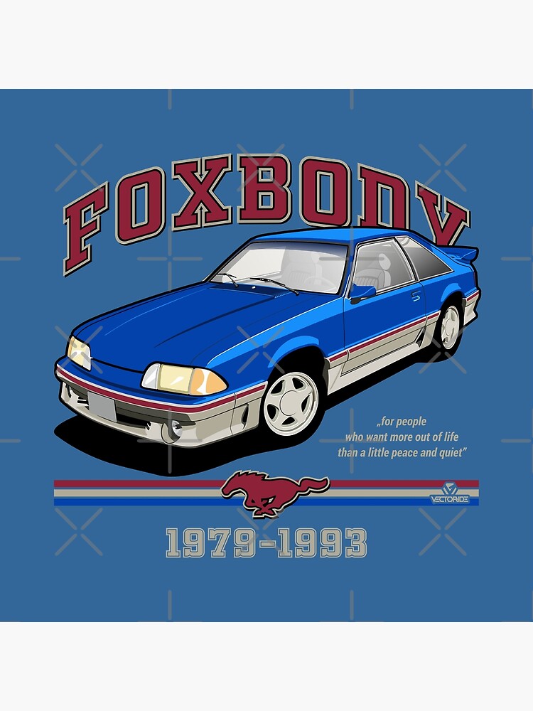 "Foxbody - Blue" Poster for Sale by vectoride | Redbubble