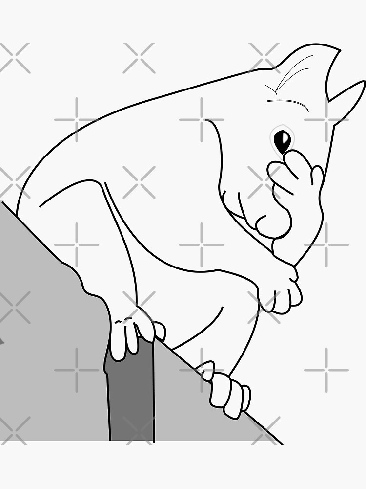 "stressed squirrel meme" Sticker by dailyrodents | Redbubble