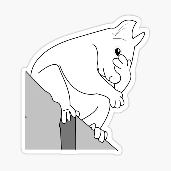 "stressed squirrel meme" Sticker by dailyrodents | Redbubble