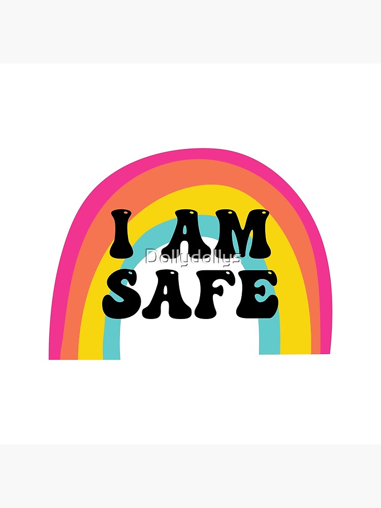 "I AM SAFE POSITIVE AFFIRMATION" Poster for Sale by Dollydollys | Redbubble