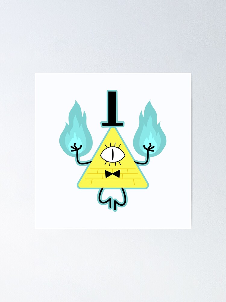 "Bill Cipher - Triangle from Gravity Falls" Poster for Sale by ...