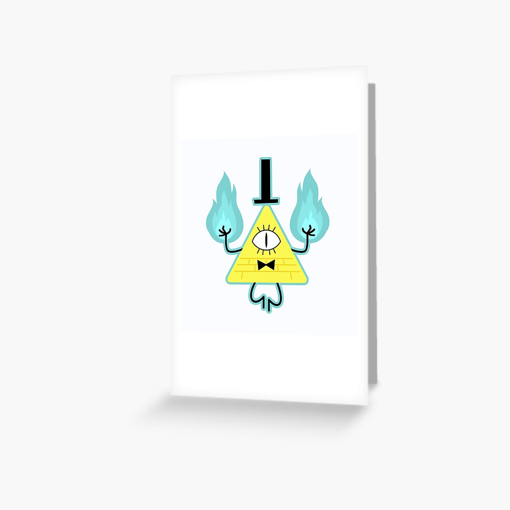 "Bill Cipher - Triangle from Gravity Falls" Greeting Card by ...